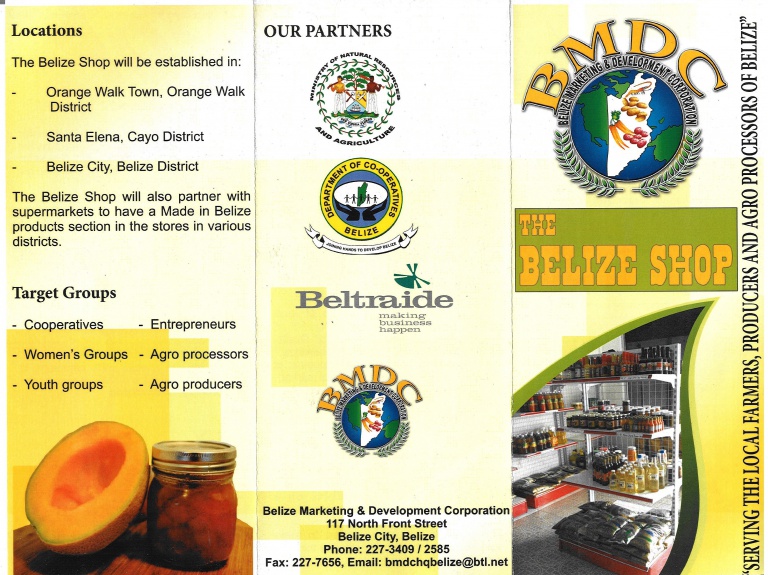 Belize Shop Brochure | Belize Marketing & Development Corporation